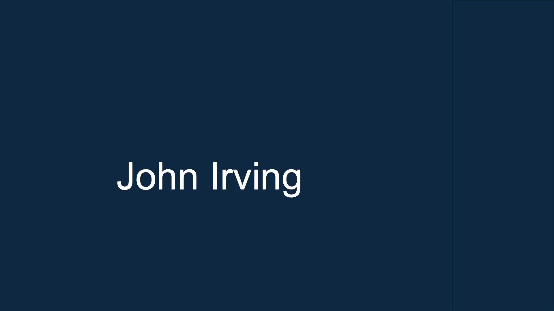 An Evening With John Irving | How To Academy